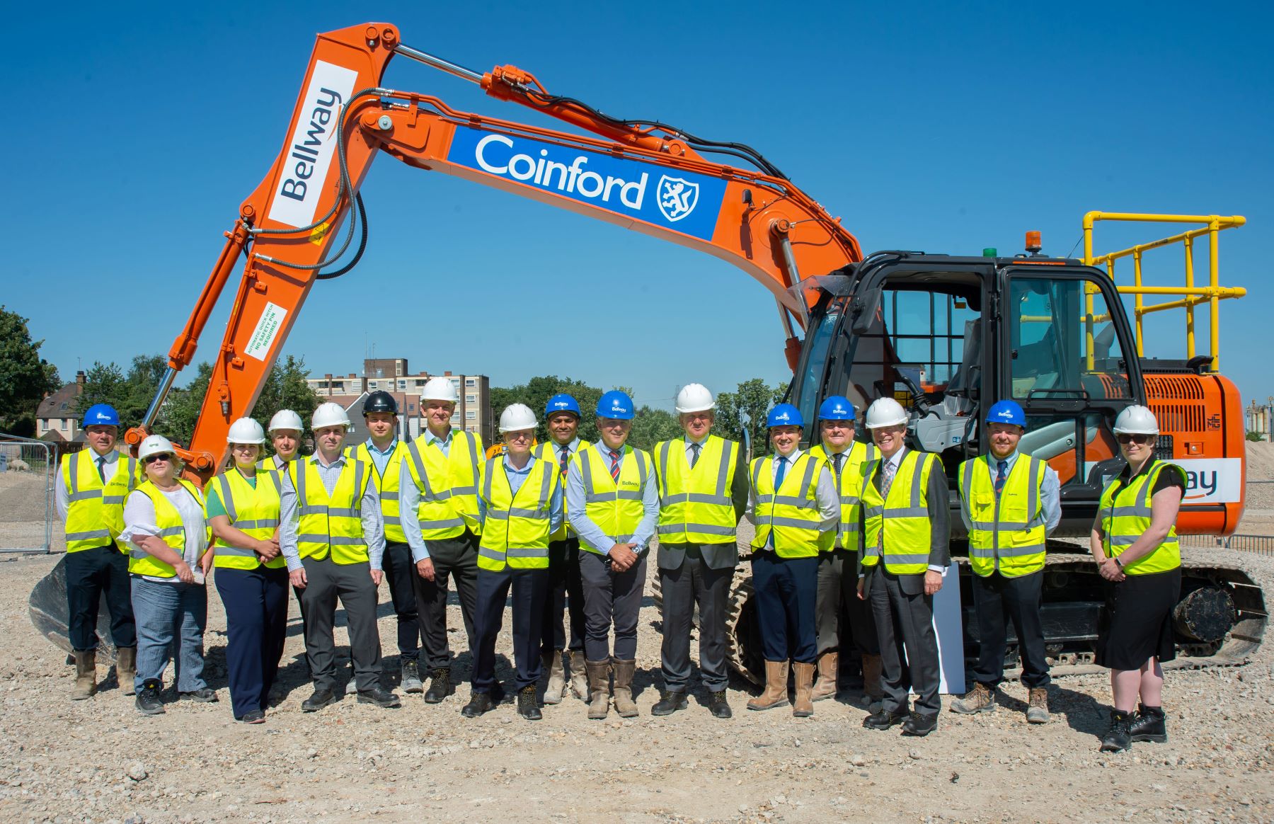 Bellway puts first spade in ground at new development on former ...
